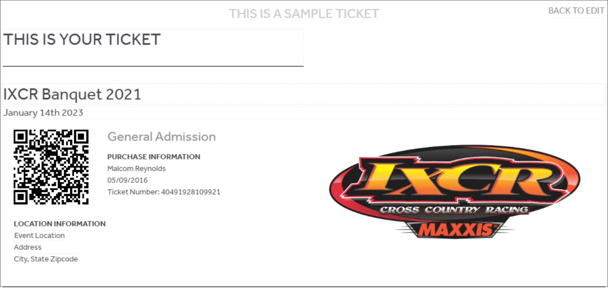 2022 BANQUET TICKETS – IXCR – Welcome to IXCR.com!